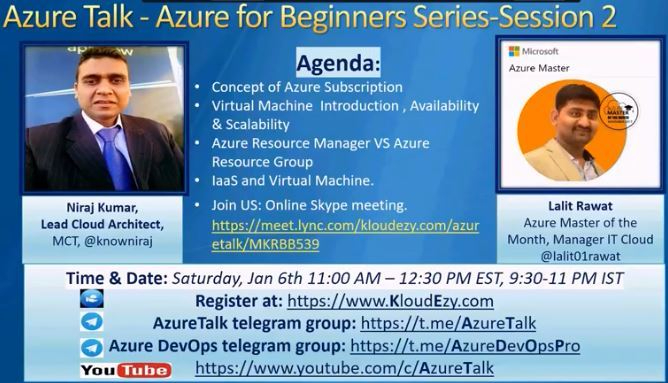 Azure Training# Azure Subscription and Azure VMs – Azure4you By Lalit Rawat