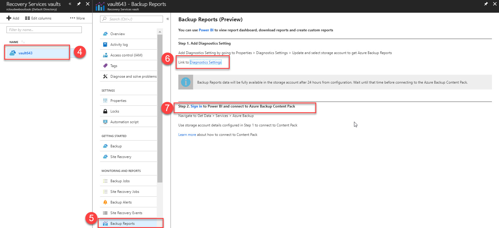 Azure Backup Reports – Azure4you By Lalit Rawat