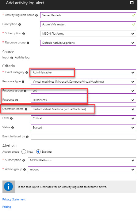 Azure VMs Reboot and Maintenance Alerts – Azure4you By Lalit Rawat